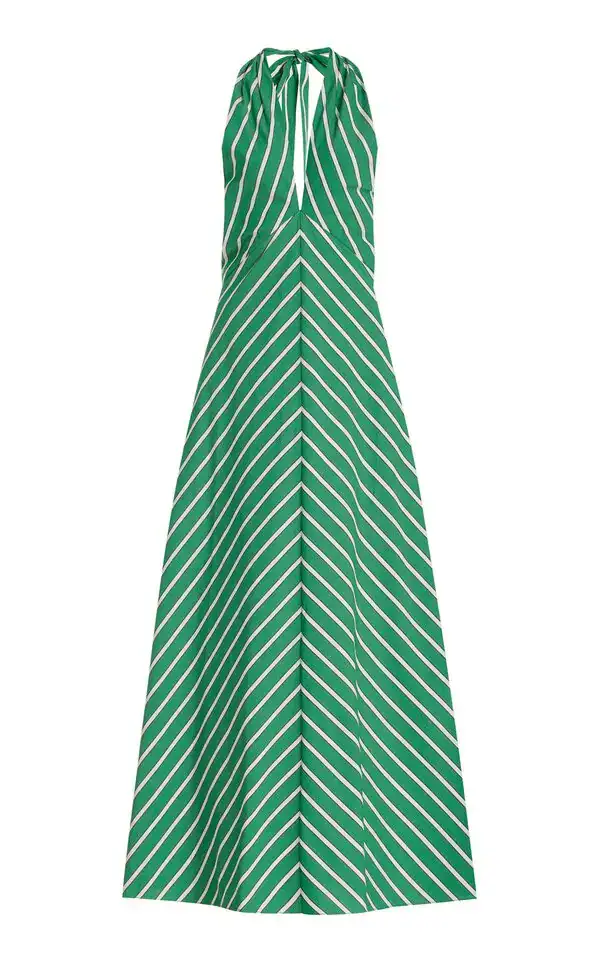 butterfly dress green Monterosa Stripe Maxi Dress