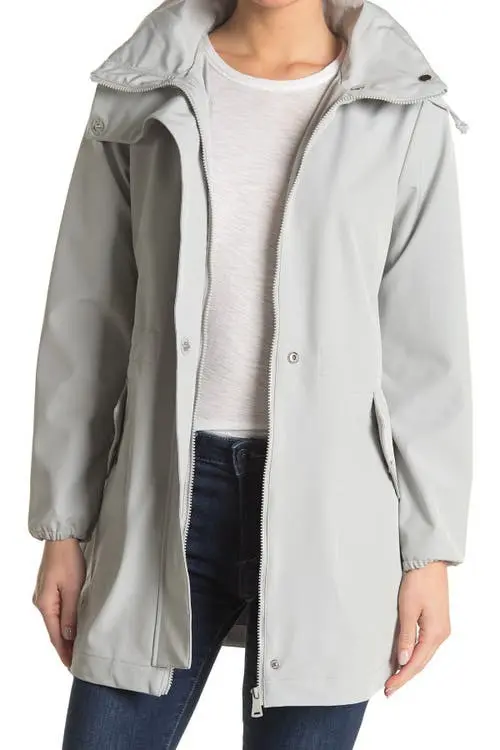 Bernardo Contrast Mesh Zip Jacket