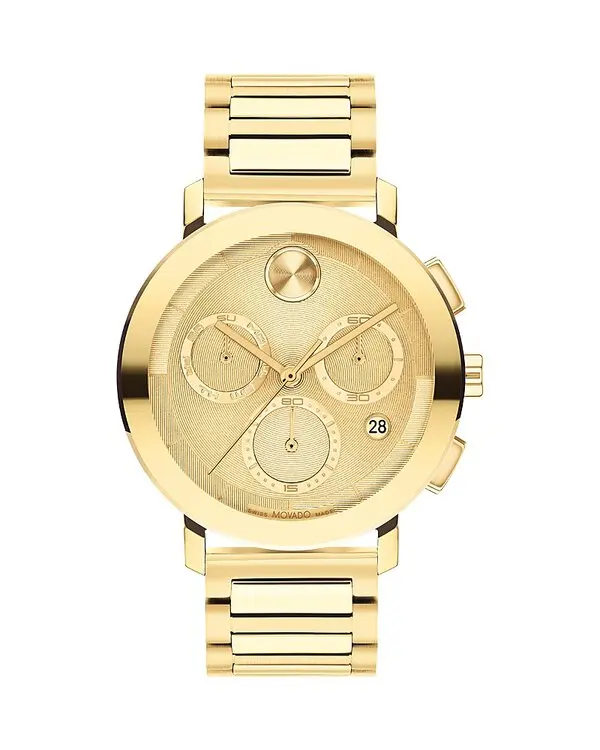 Movado Bold Chronograph Watch In Gold 20% Off Editorialist