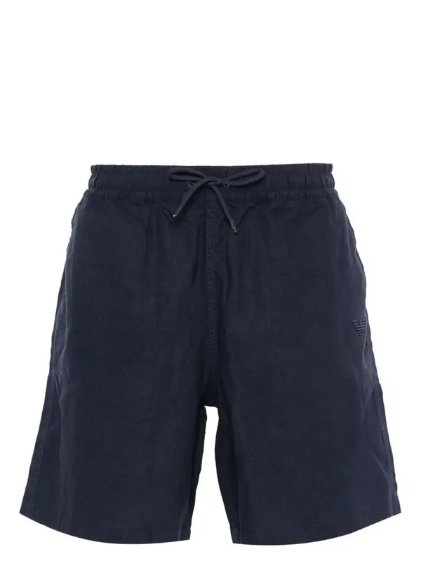 Emporio Armani Drawstring Swim Shorts In Blue 15% Off Editorialist