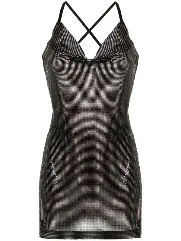 black chainmail dress Black Retro Chainmail Dress