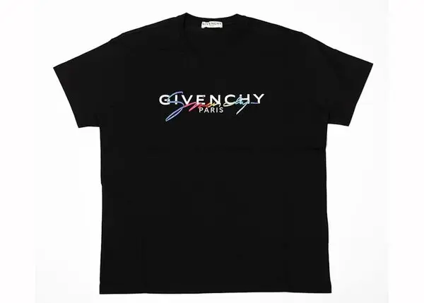 Givenchy Paris Rainbow Signature Logo T-shirt
