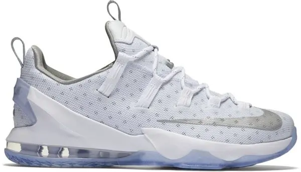 Nike Lebron 13 Low Sneakers - White/metallic Silver/light Iron Ore