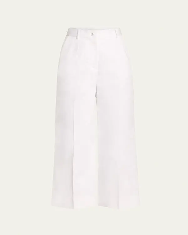 Dolce & Gabbana Printed Flared Crop Pants