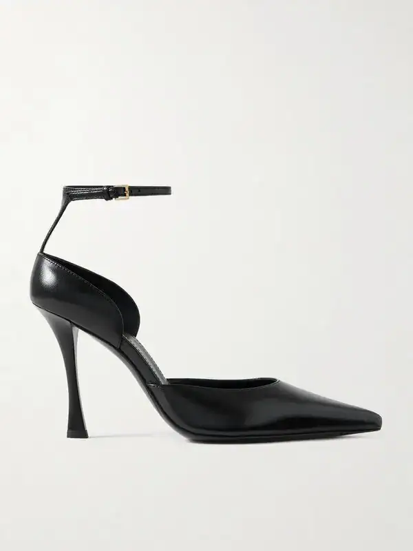 Givenchy Leather Pumps With Mesh Stockings In Black 60% Off