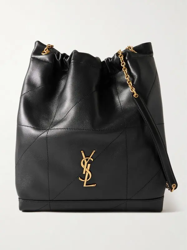 Saint Laurent Jamie Quilted Leather Shoulder Bag - Black