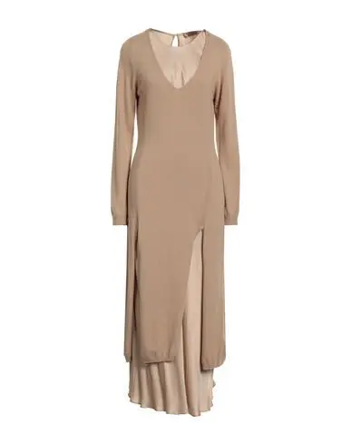 TWINSET Midi Knitted Dress - Camel