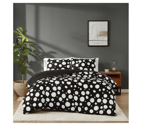 TRULY SOFT Sophia Dot King 3 Piece Comforter Se T