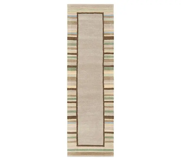 SAFAVIEH Martha Stewart 4715 Striped Border 2'- 3' X 8' Rug
