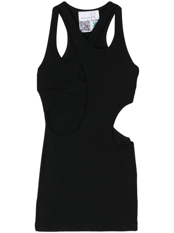 Natasha Zinko Cut-out Ribbed Minidress