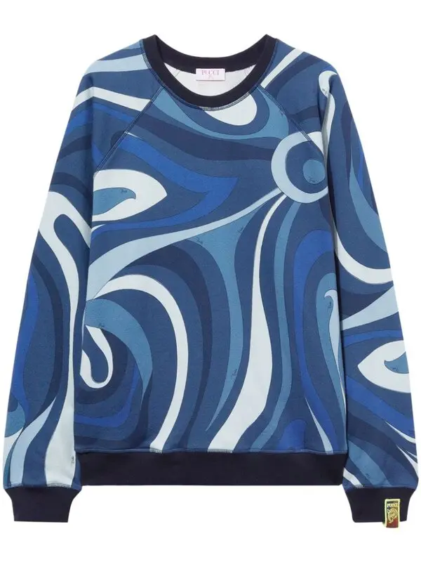 Emilio Pucci Marmo-print Cotton Sweatshirt