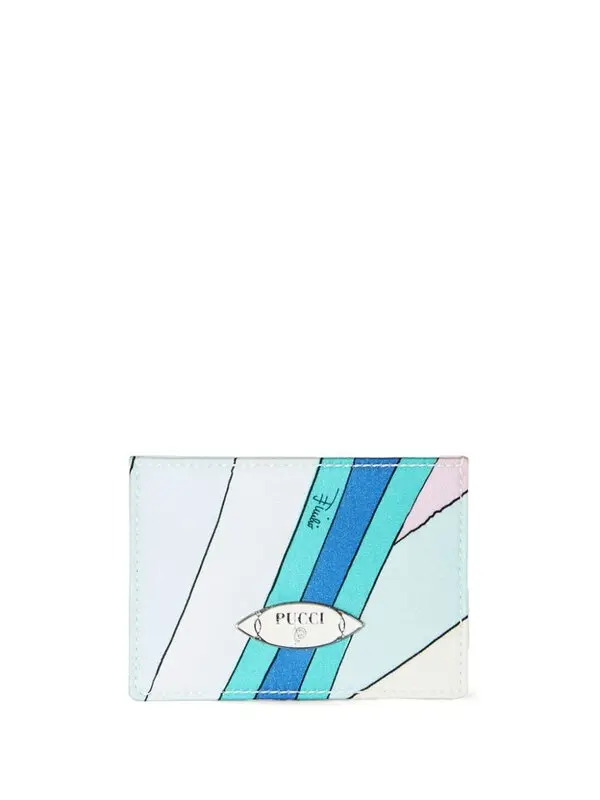 Emilio Pucci Iride-print Card Holder - Blue
