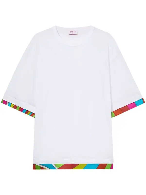 Emilio Pucci Iride-print Cotton T-shirt - White
