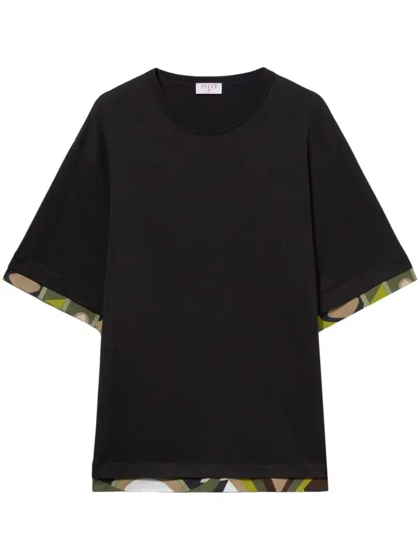 Emilio Pucci Iride-print Cotton T-shirt - Black