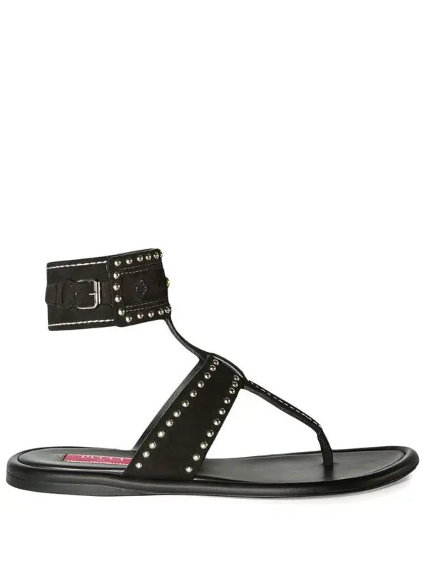 Emilio Pucci Emilia Leather Sandals - Black