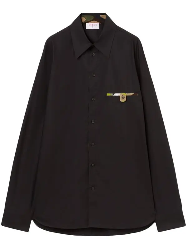 Emilio Pucci Poplin Cotton Shirt - Black