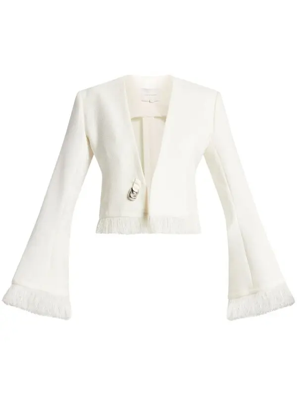 CHATS BY C.DAM V-neck Cropped Jacket