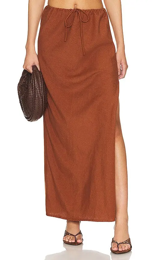 L*Space Summer Feels Skirt - Coffee