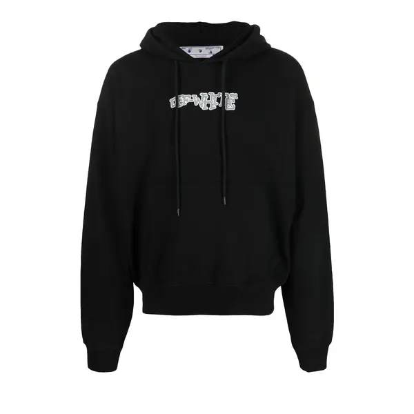 Off-White Carlos Type Over Hoodie - Black