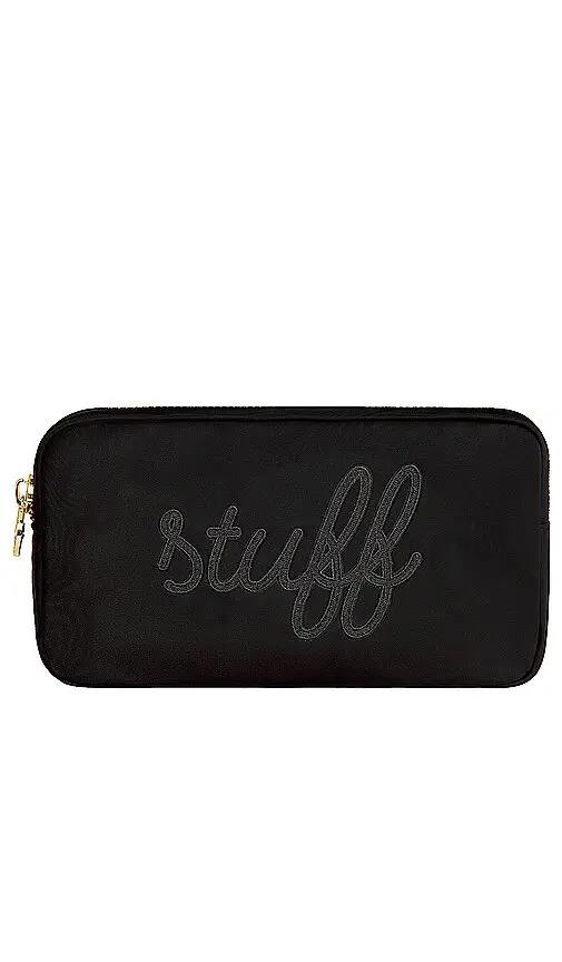 Stoney Clover Lane Stuff Embroidered Small Pouch - Noir