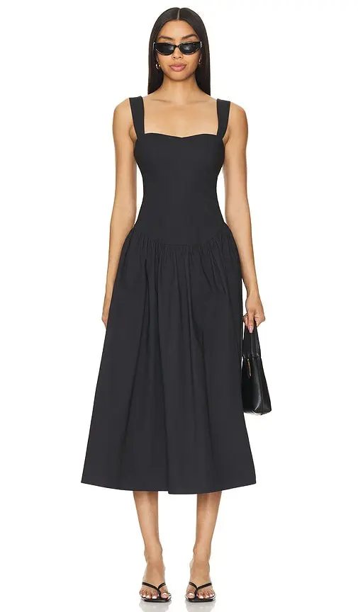 Tularosa Allie Midi Dress - Black