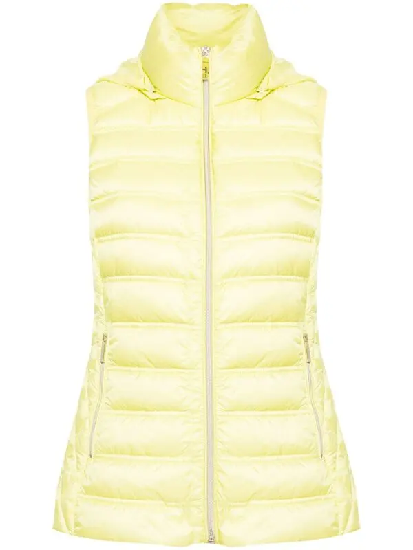 Michael Kors Detachable-hood Down Gilet - Yellow