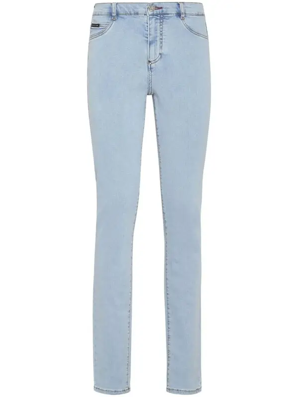 Philipp Plein Logo-plaque Skinny Jeans - Blue