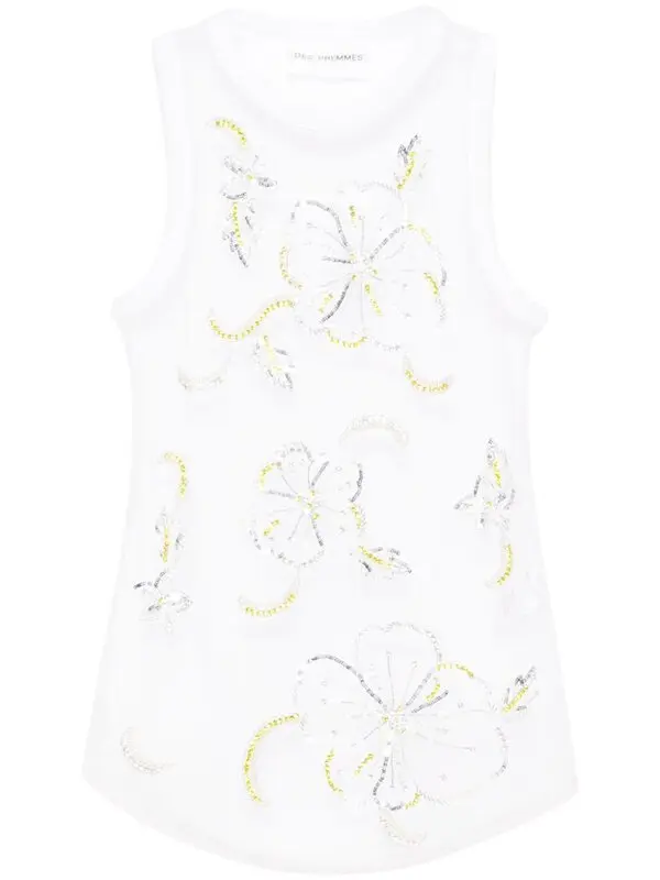 DES_PHEMMES Hibiscus Tank Top