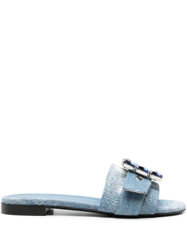 Roberto Festa Fade Denim Slides - Blue