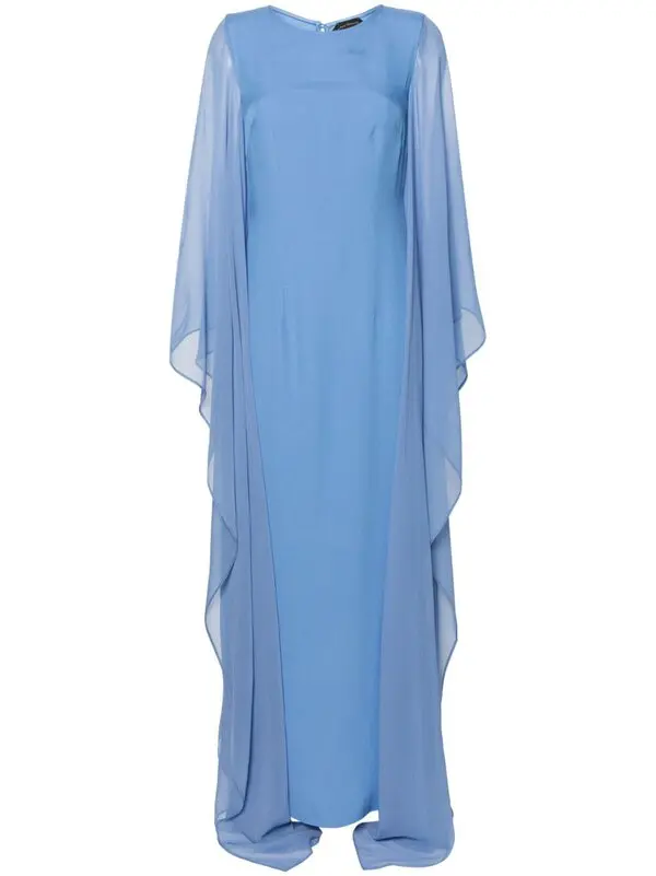 TALLER MARMO Draped-sleeve Gown