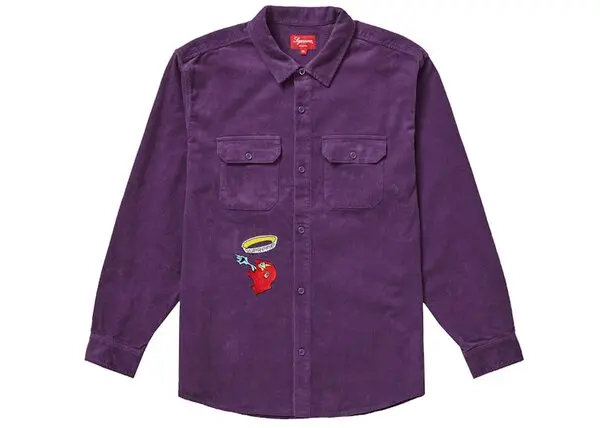 Supreme Gonz Corduroy Work Shirt - Purple