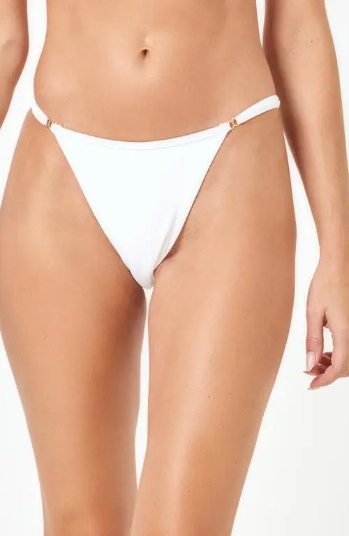 L*Space Remi Bitsy Bikini Bottom - White