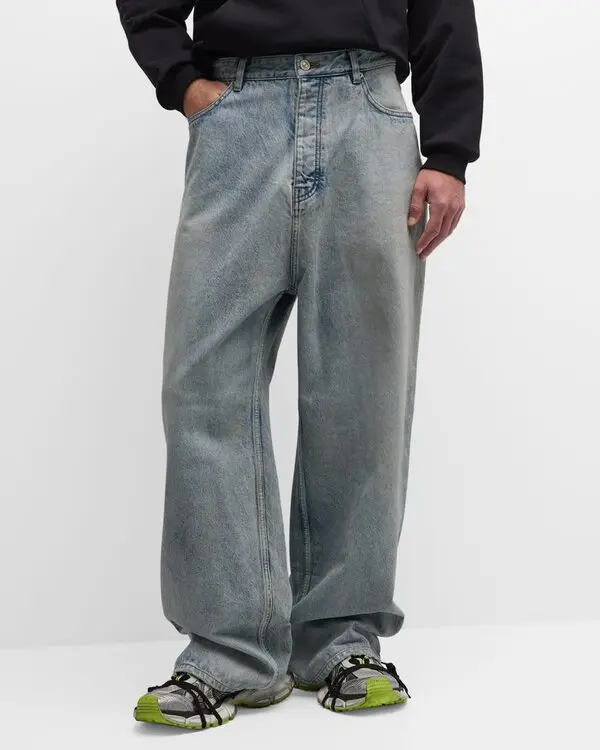 Balenciaga Baggy Pants - 4016 Dirty Blue | Editorialist