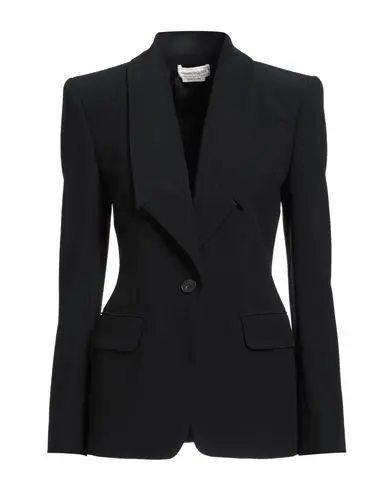 Alexander Mcqueen Blazer Size Viscose, Acetate In Black - 64