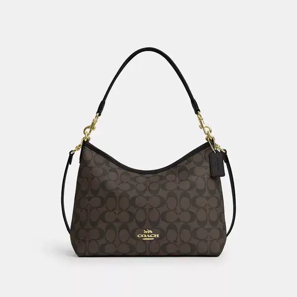 Buy COACH OUTLET Laurel Shoulder Bag In Signature Canvas - Multi At 48% ...