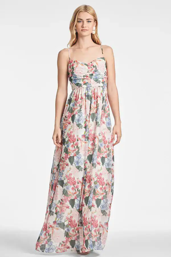 sienna chiffon maxi dress Lovely Sienna Chiffon Maxi Dress, #LB014, Size 10, $163