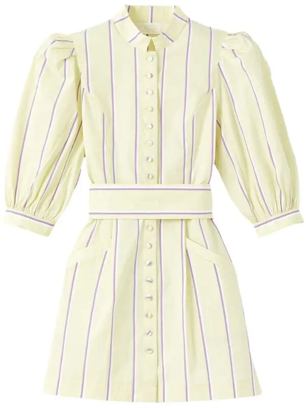 DESTREE Amoako Cotton-blend Dress - Yellow