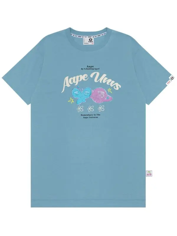 AAPE BY *A BATHING APE® Logo-print Cotton T-shirt