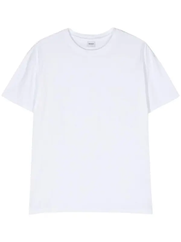 Aspesi Rubberised-logo Cotton T-shirt - White