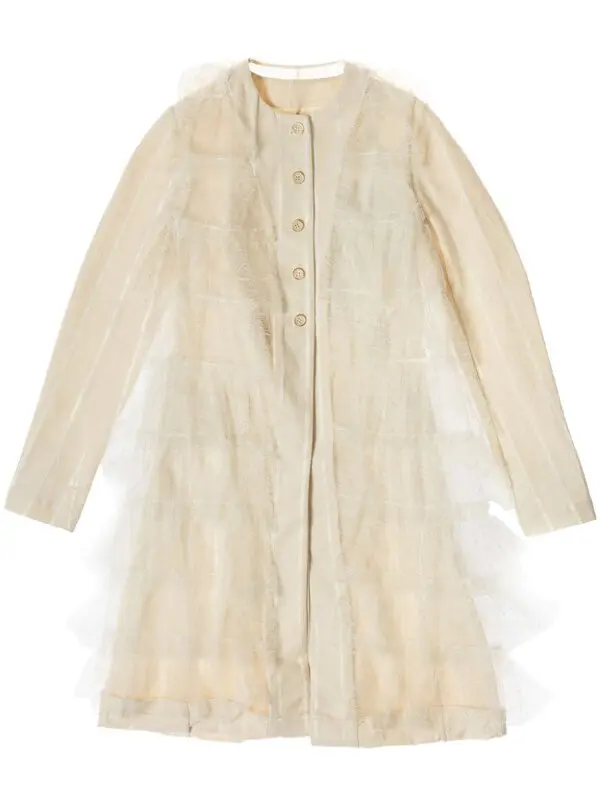 UMA WANG Layered Single-breasted Coat