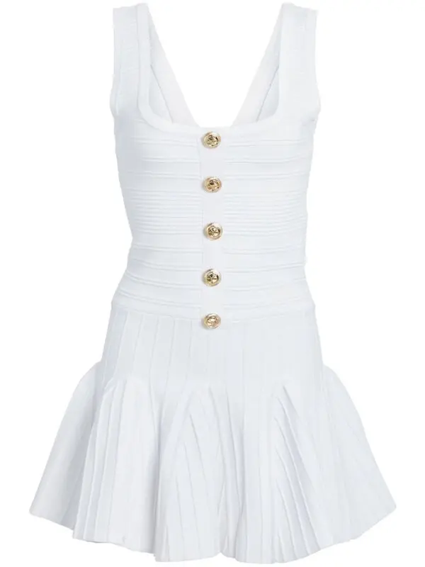 Retrofete Brooke Bandage-knit Dress - White
