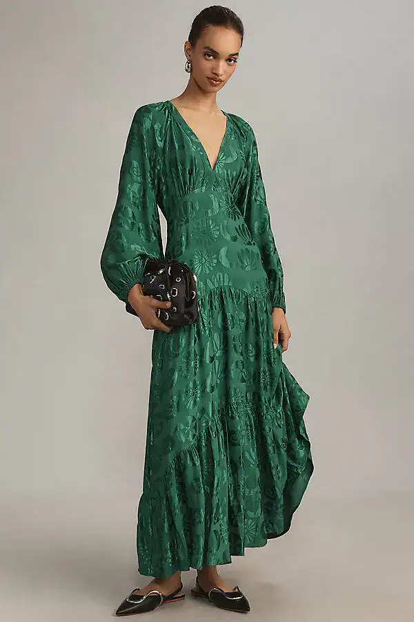 fitted lace wedding dress Farm Rio Long Sleeve Dress main image 1