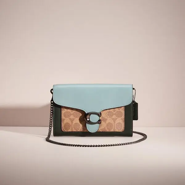 Coach Restored Tabby Chain Clutch - Pewter/tan Sage Multi