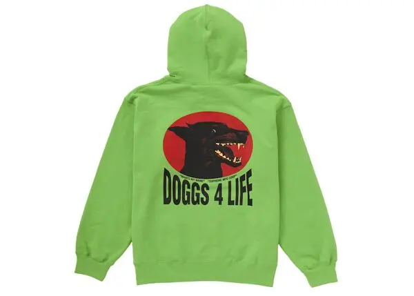 Supreme Doggs Hooded Sweatshirt - Lime