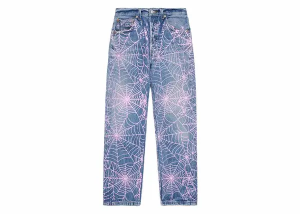 SP5DER Aop Vintage 501 Denim - Pink Web