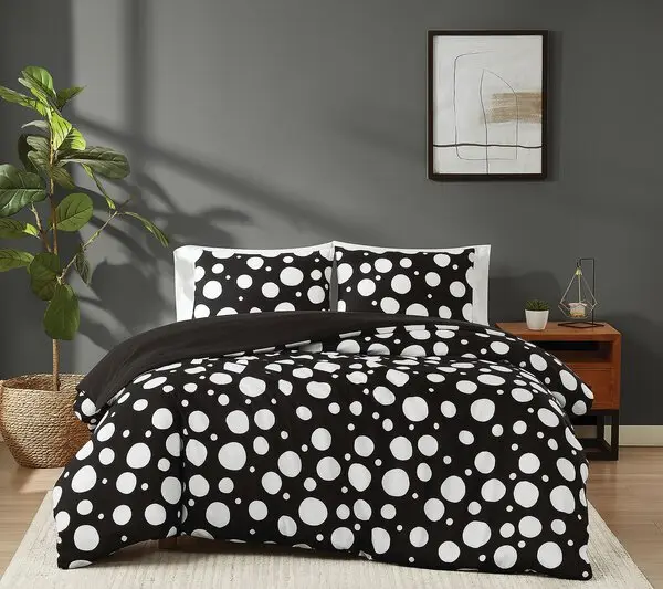 TRULY SOFT Sophia Dot King 3 Piece Duvet Cover Set