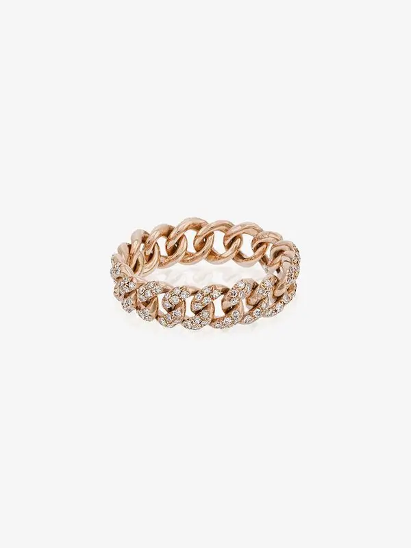 Shay Essential Diamond Link Ring - Metallic
