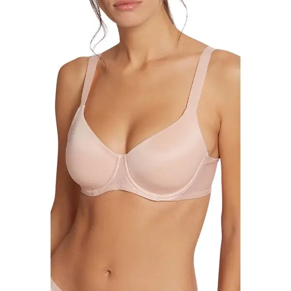 Wolford Sheer Touch Soft Cup Underwire Bra - Rose Powder