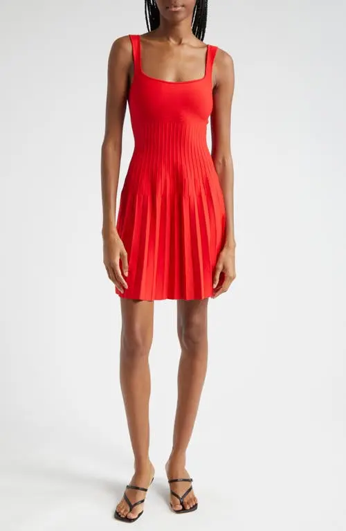 Staud Ellison Mini Dress - Red Rose