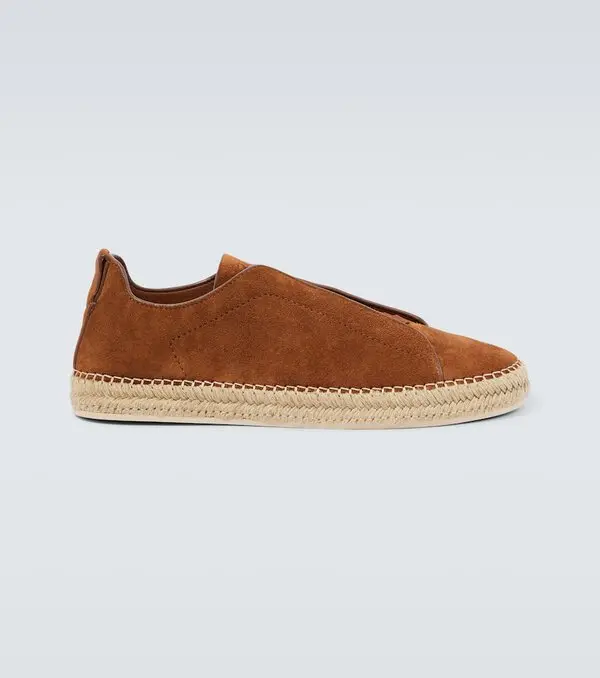 Zegna Triple Stitch Espadrilles - Brown